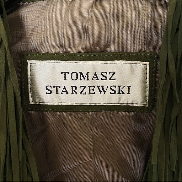 Tomasz Starzewski | Jackets & Coats | Designer Tomasz Starzewski Olive ...